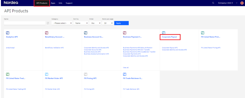 Requesting premium API subscription (Corporate Payout API) in ...
